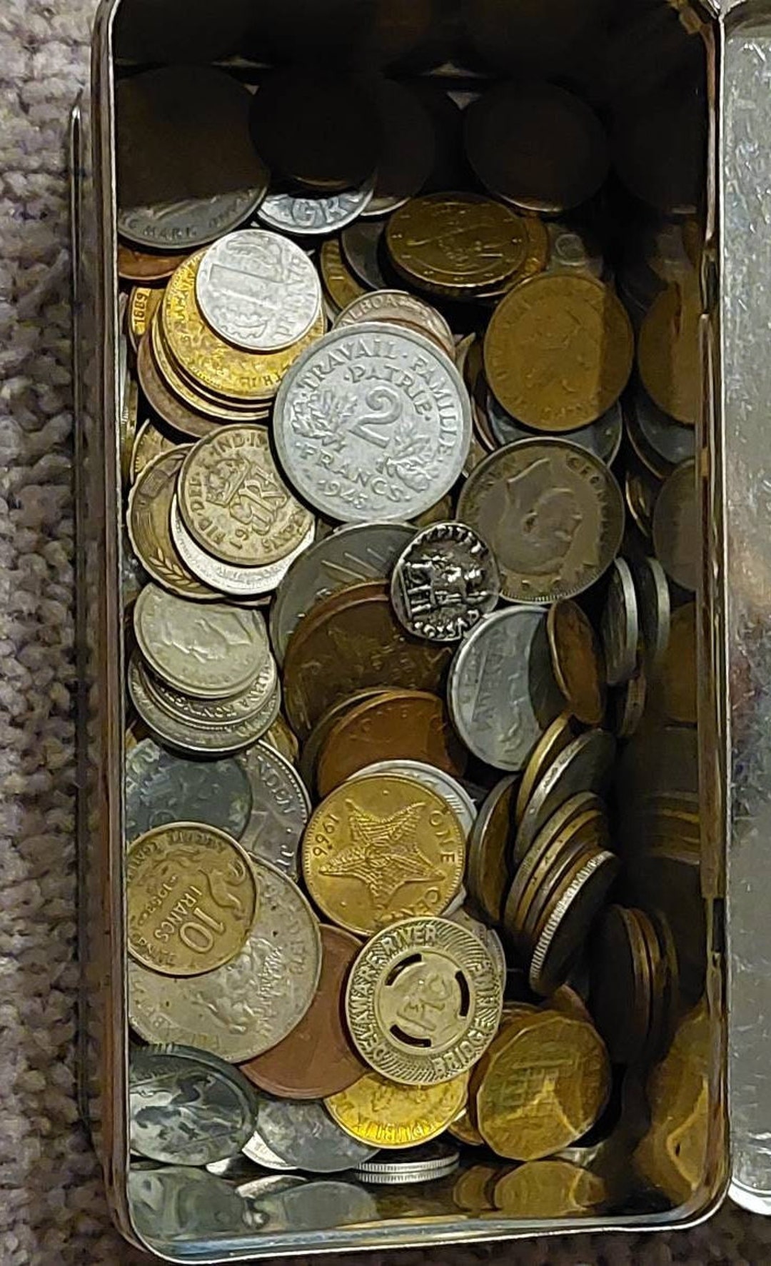 100+ World Coin Bulk Lot: Vintage Foreign Coins, Some Silver Coins by ...