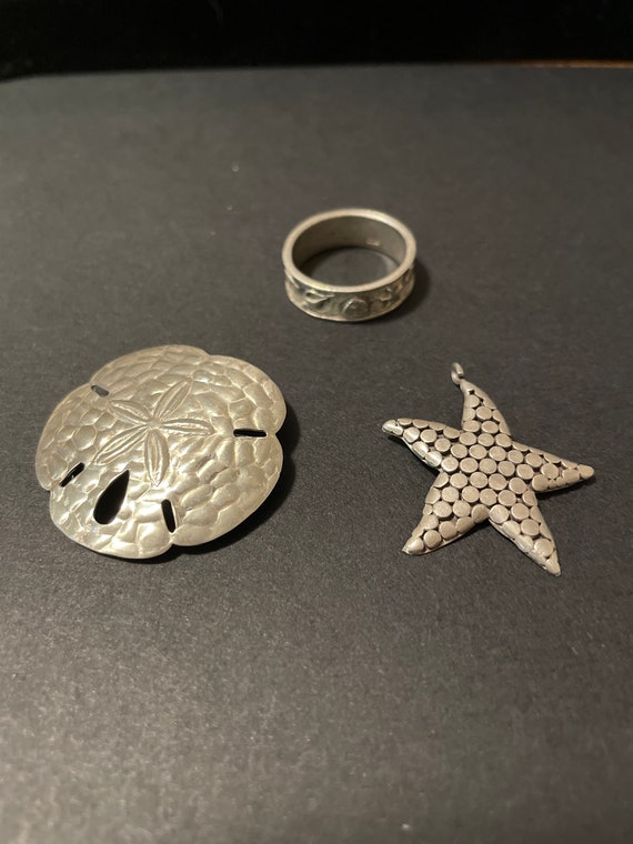 Sterling silver beach theme - Gem