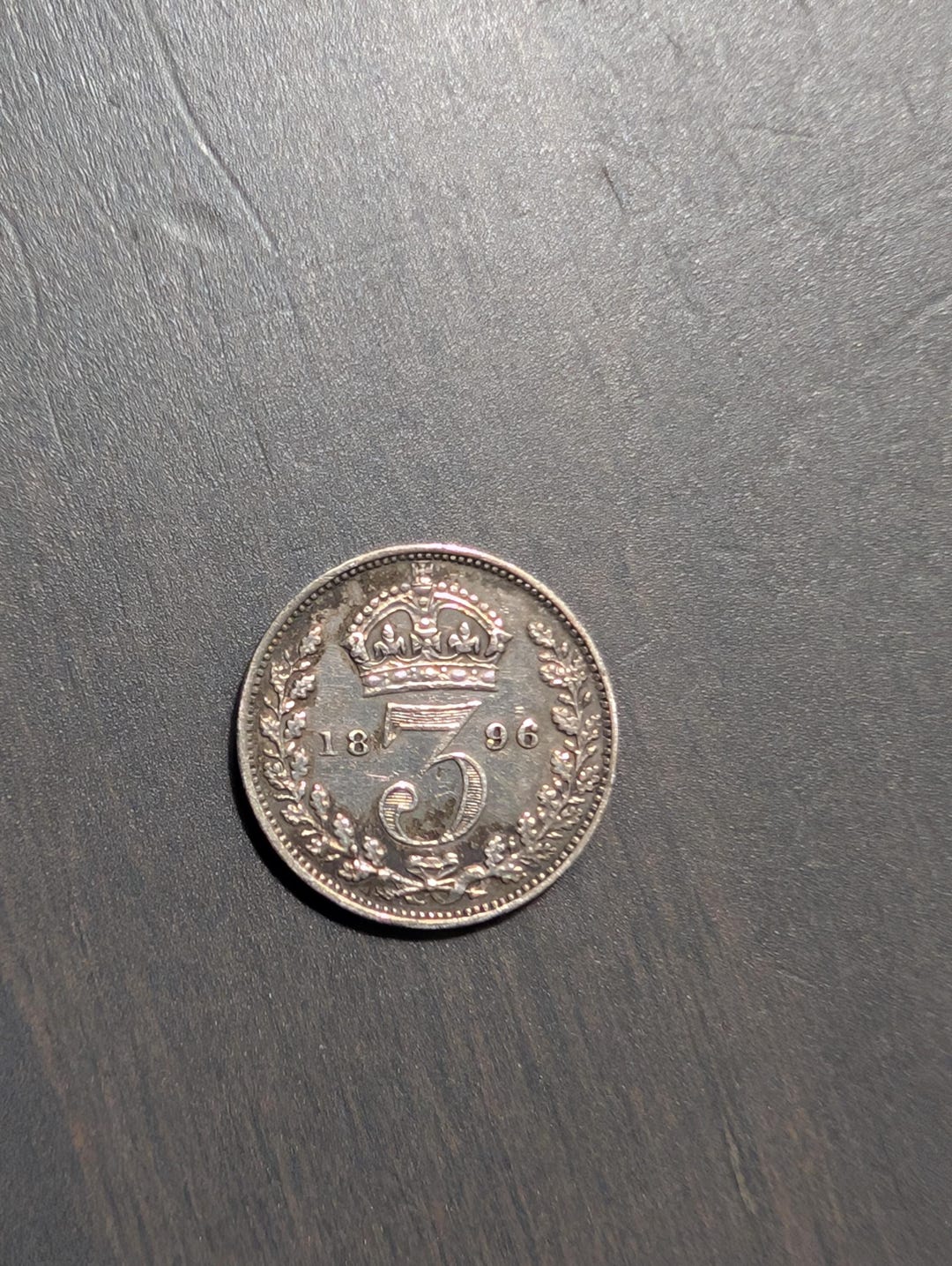 1896 British UK Sterling Silver 3 Pence Coin Very Old Coin, Higher ...