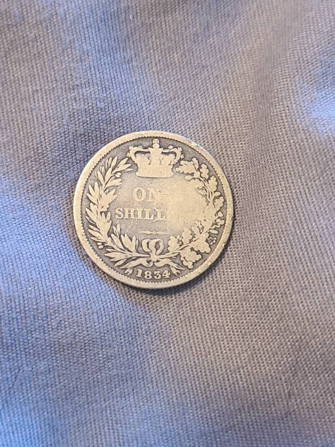 1834 King George Silver Shilling Silver Antique British Coin Collecting ...