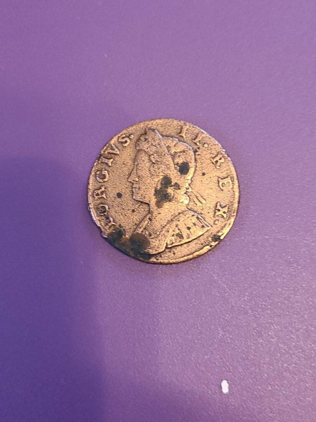 1734 British Penny Britania Copper Colonial Era Coin Great - Etsy