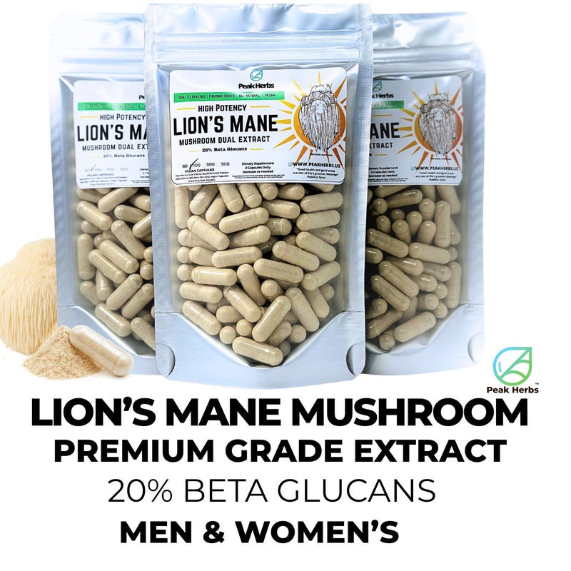 Capsules Lions Mane - Etsy
