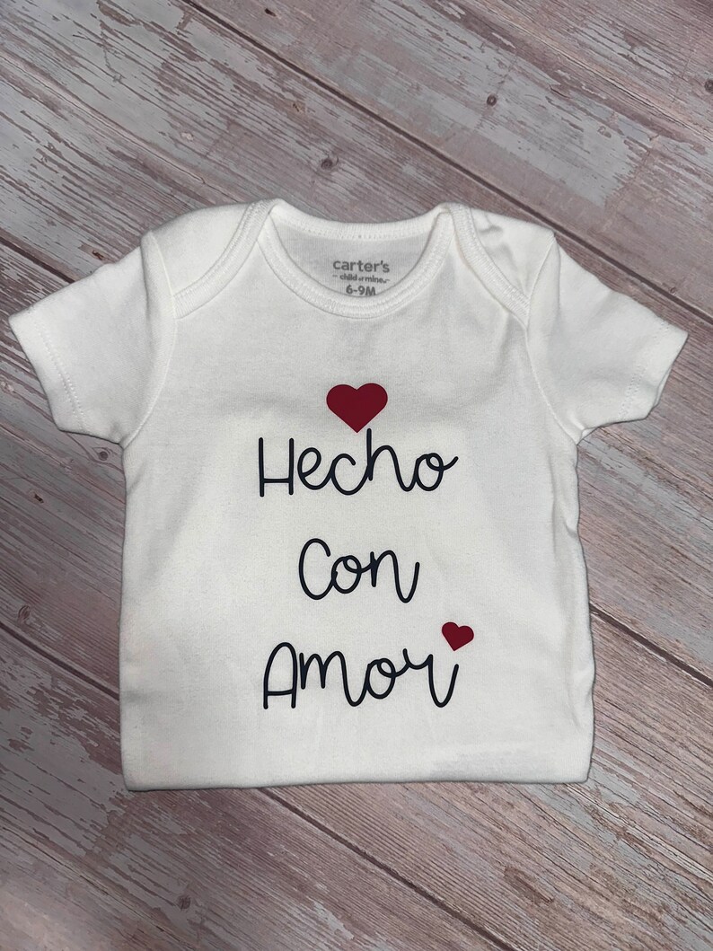 Hecho Con Armor Onesie®, Cute Kids Shirts, Baby Shower Gift, Cute ...