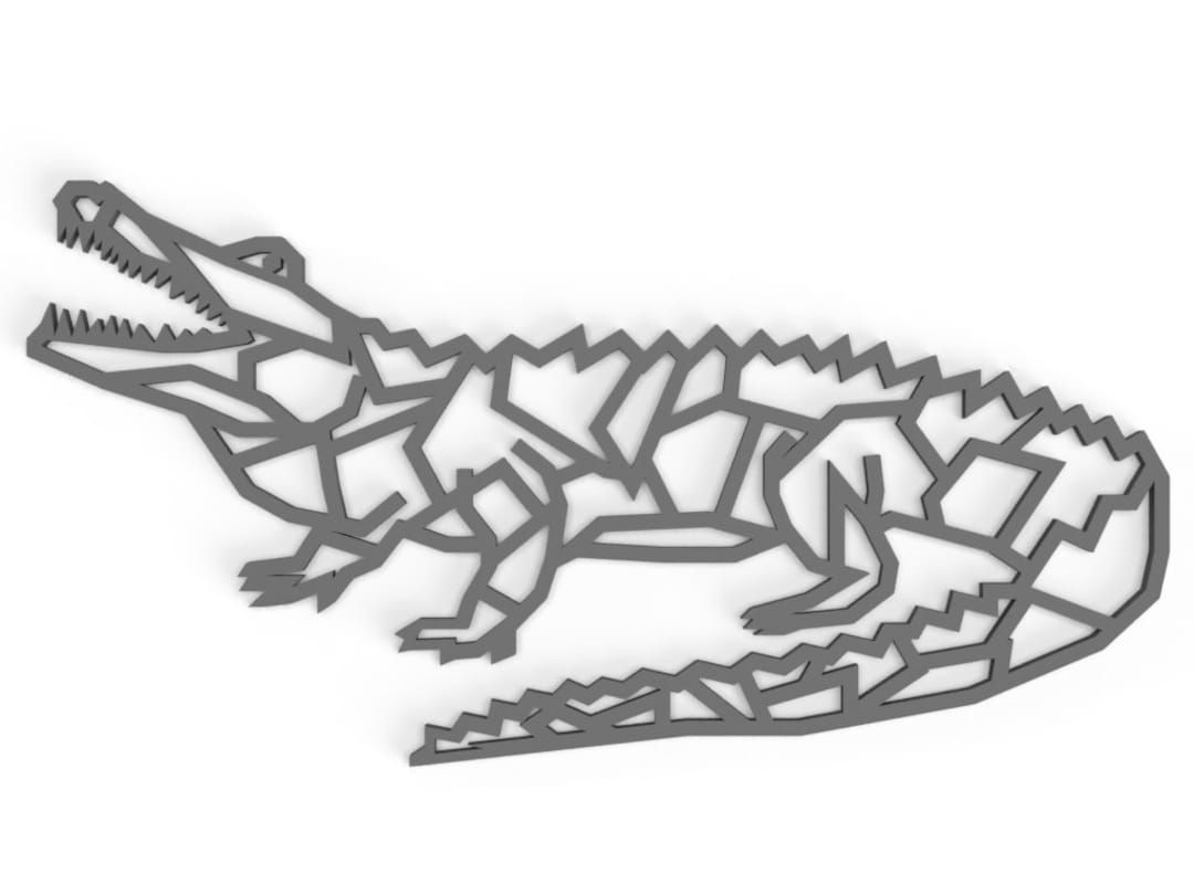 Crocodile - 3D Printable STL File - Etsy