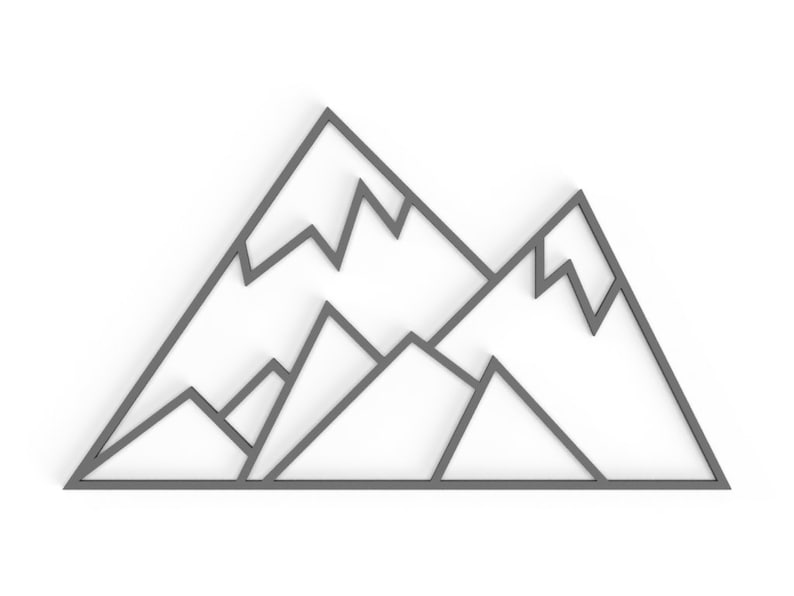 Mountains - 3D Printable STL File - Etsy