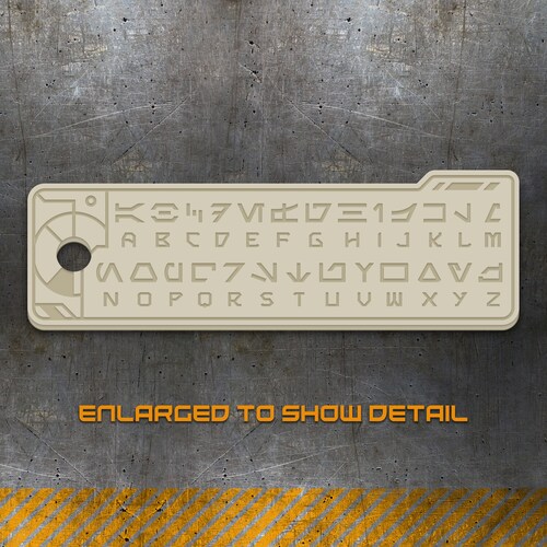 Star Wars Aurebesh Alphabet Decoder Amulet | Etsy