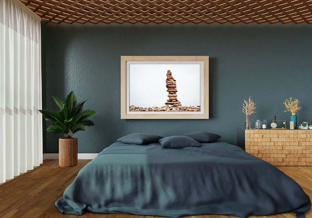 Abstract - Landscape - Rock Cairn - Pebble Beach - Art Photo - Etsy