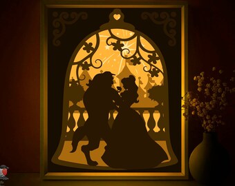 3d Princess Shadow Box Svg | Etsy