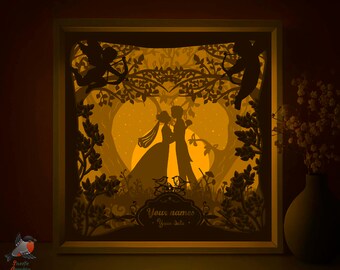 Wedding Shadow Box Svg | Etsy