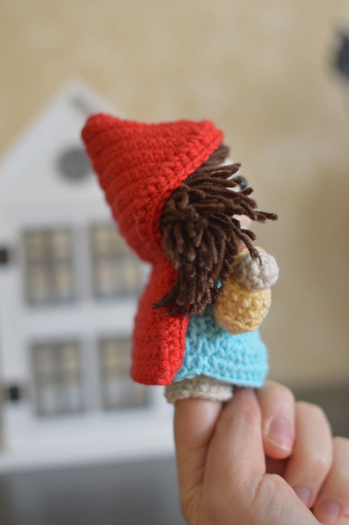 Finger Wool Puppets little Red Riding Hood - Etsy