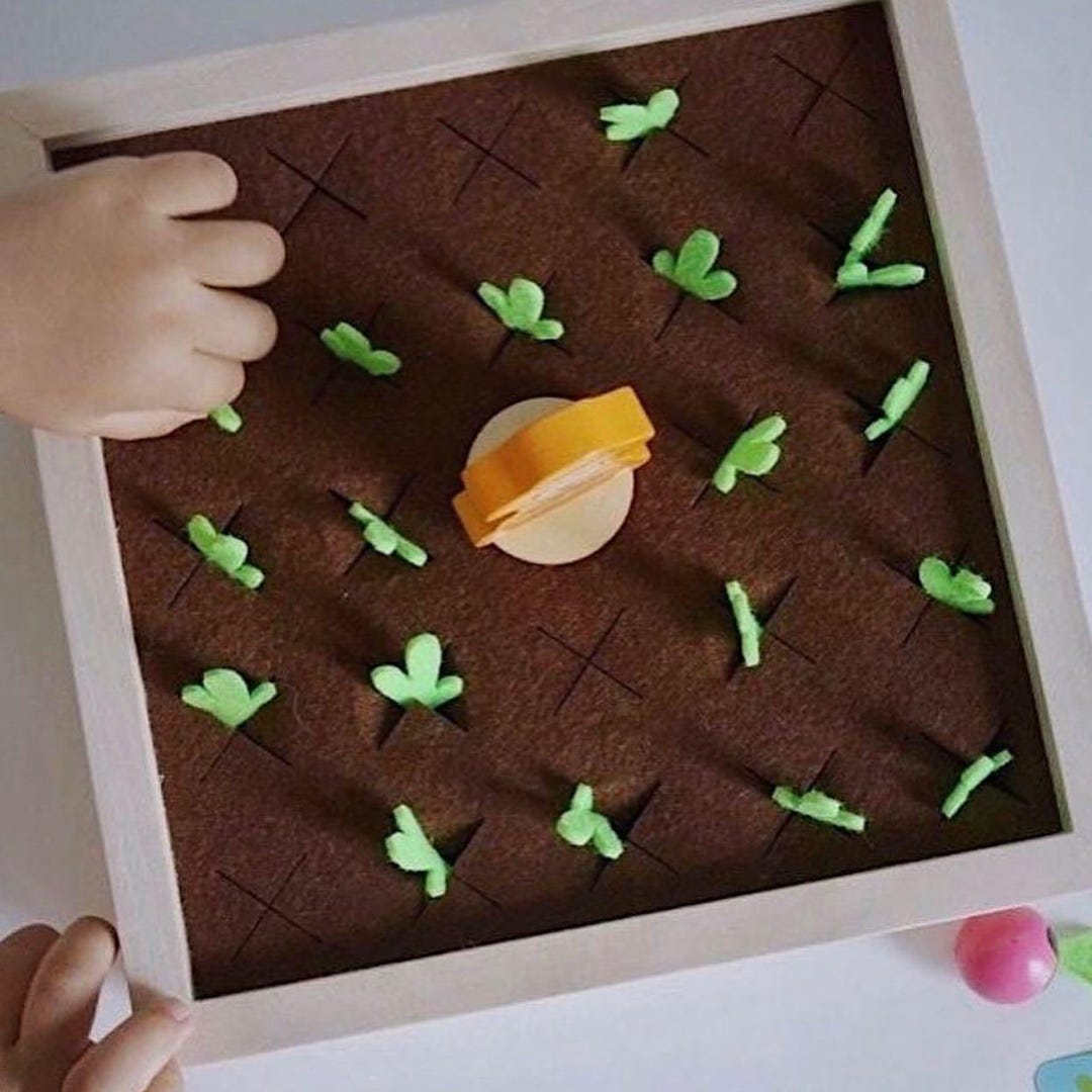 Children Pull Carrots and Vegetable Games Memory, Intellectual ...