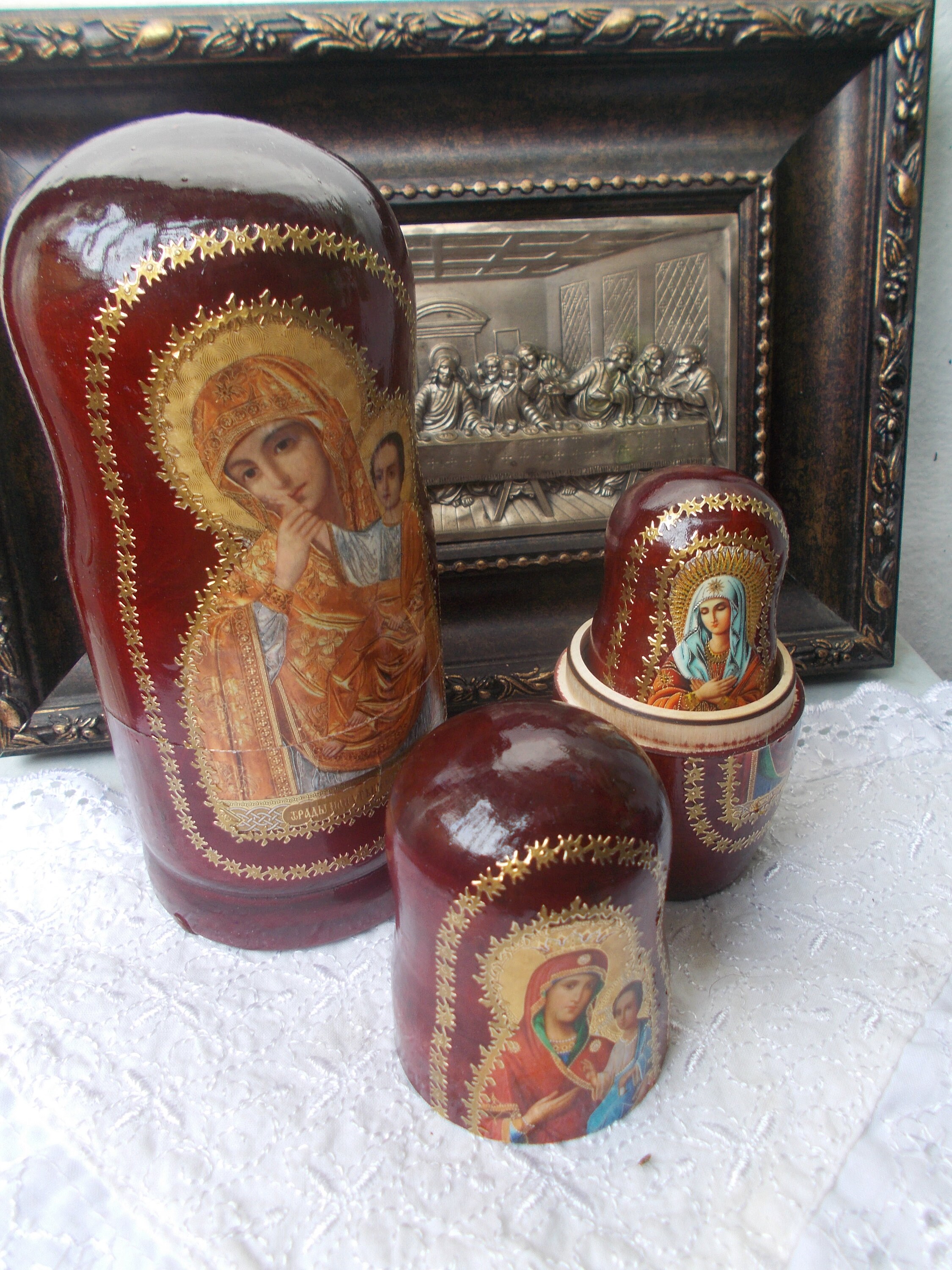 Religious Matrioshka Orthodox Nesting Dolls Our Lady of - Etsy UK