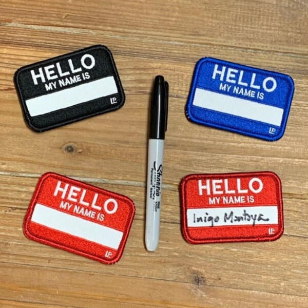 Custom Velcro Name Tag - Etsy