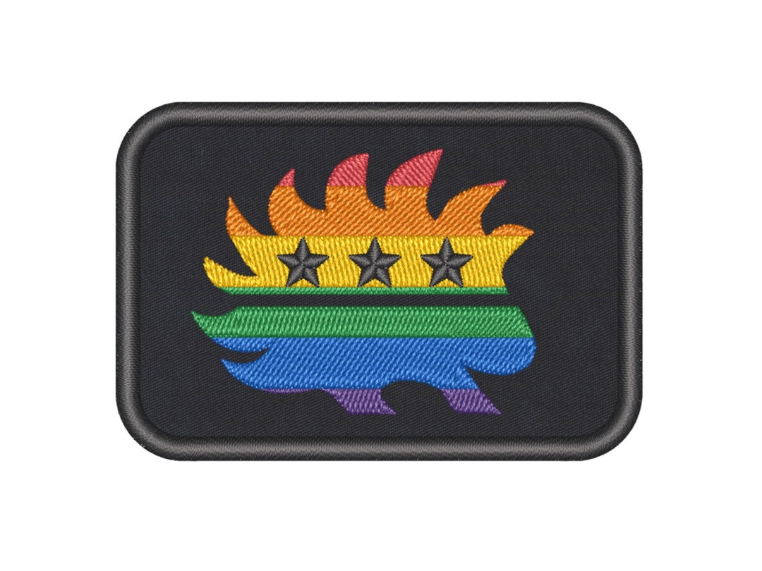 Libertarian Porcupine Pride Removable Hook & Loop 2x3 Loyalty Patch - Etsy