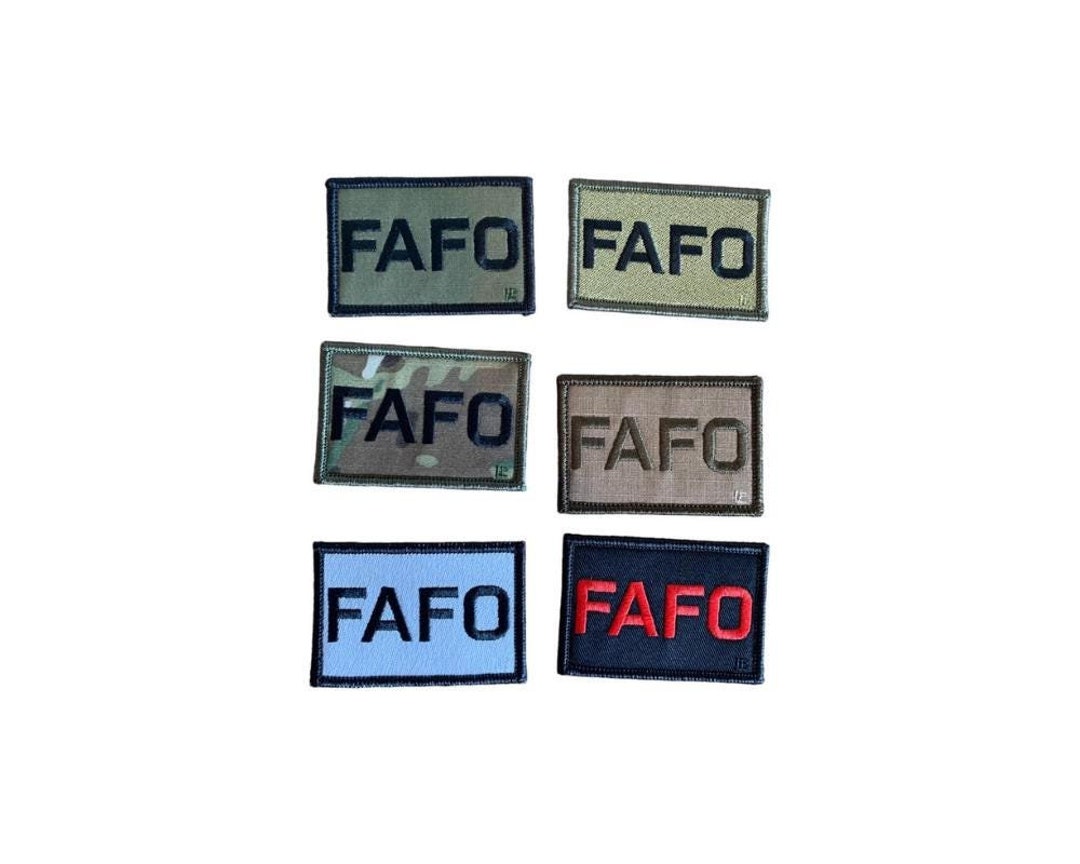 FAFO Patch: Embroidered Hook & Loop Tactical Patch (2x3) - Etsy