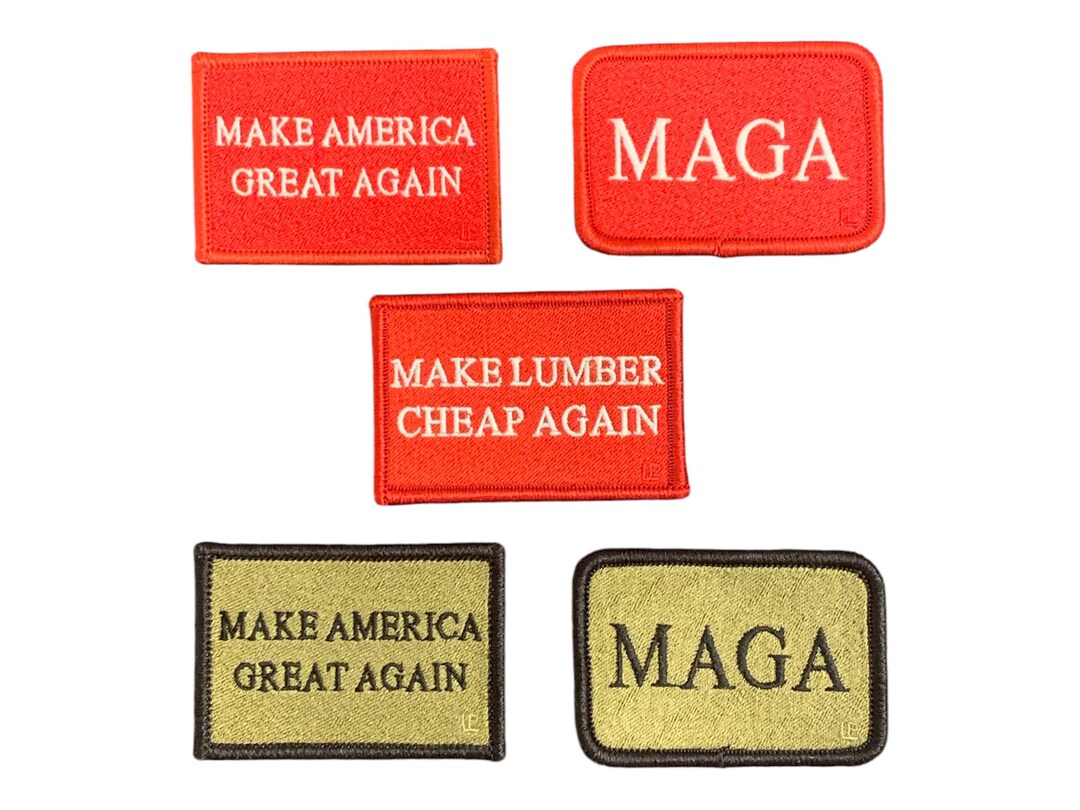 MAGA Embroidered Hook & Loop Patches - 2x3 Patriotic Patch - Etsy