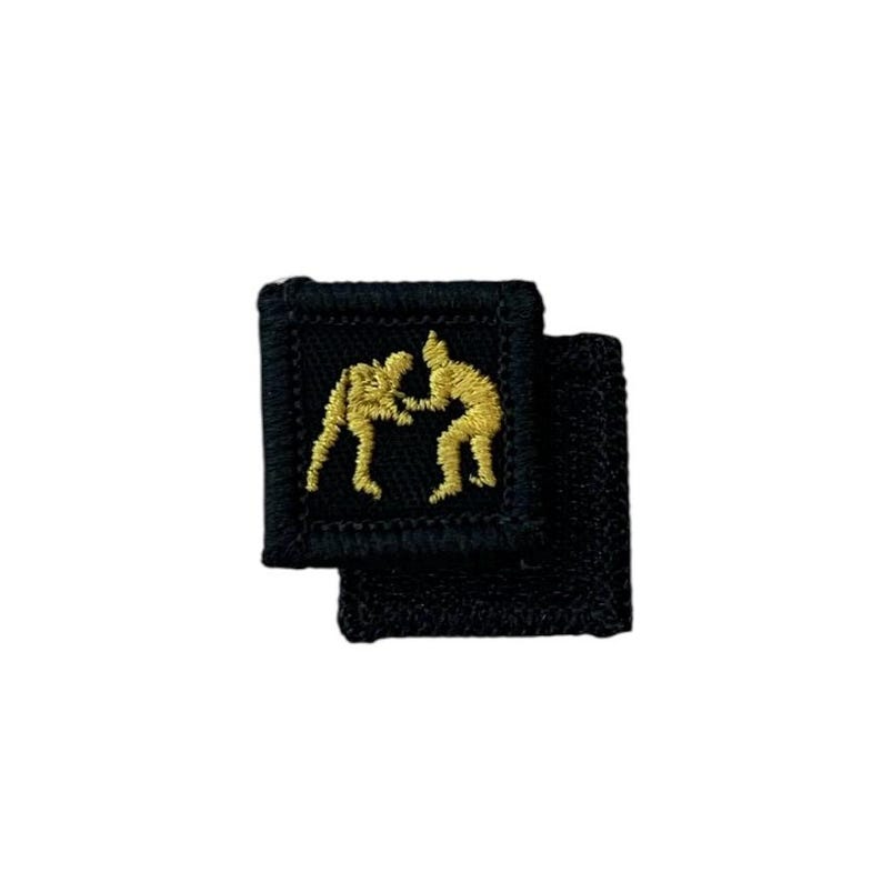 Micro 1-inch Wrestling Embroidered Patch: Loyalty Badge, Hook & Loop ...