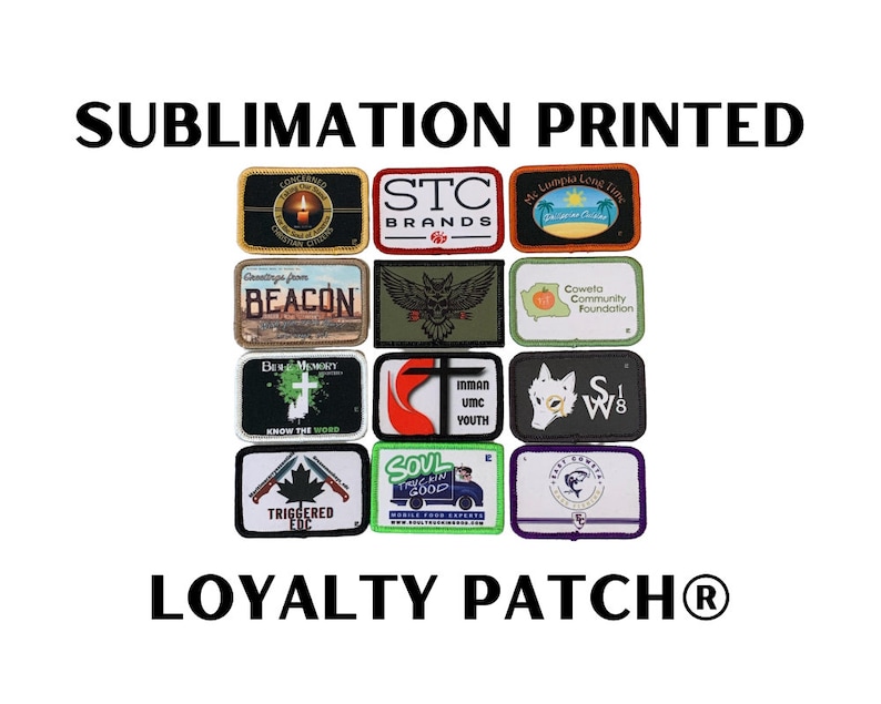 Custom Business Logo Patches: Embroidered Removable Hook & Loop - Etsy