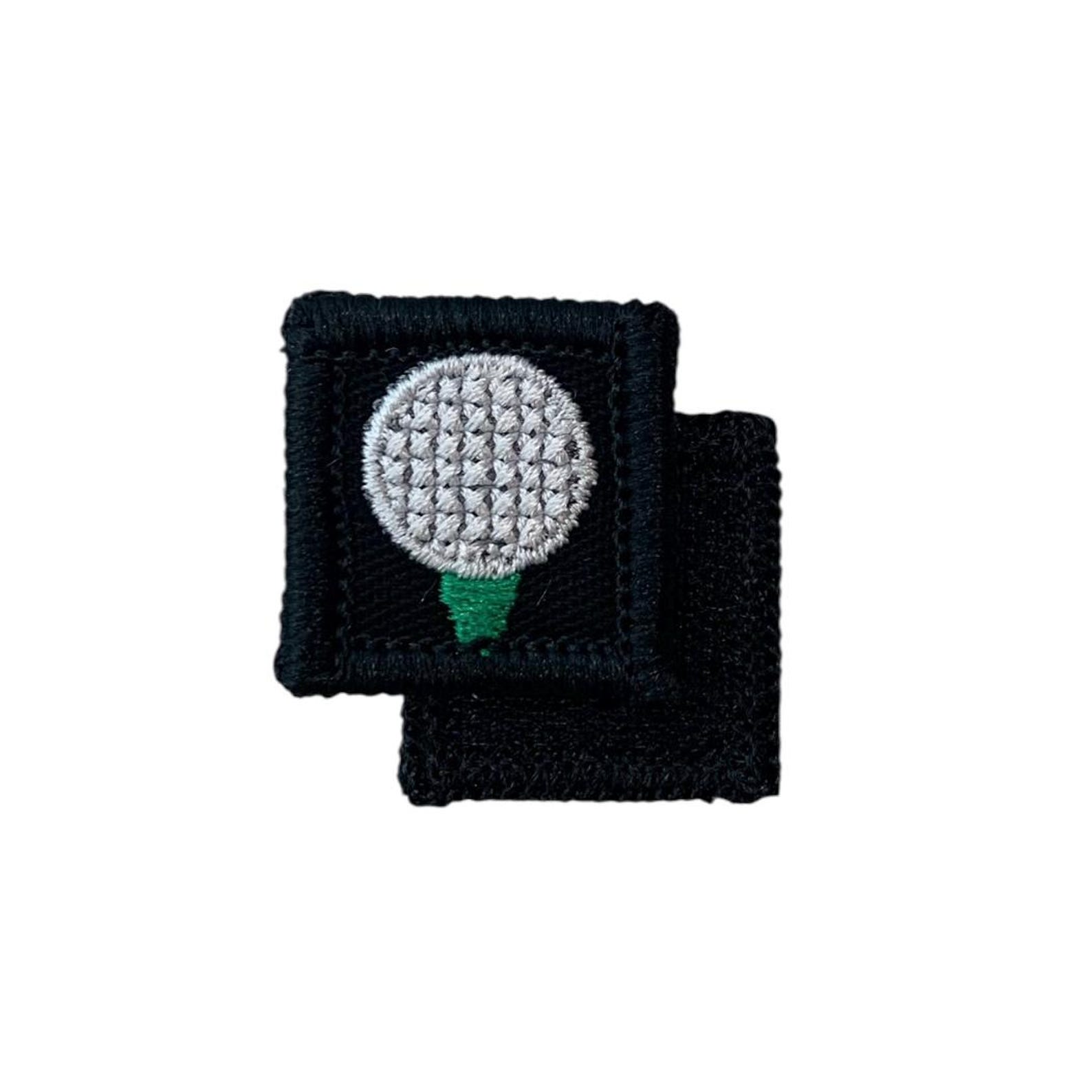 Micro 1x1 Golf Ball on Tee Hook & Loop Patch: Loyalty Badge - Made in ...