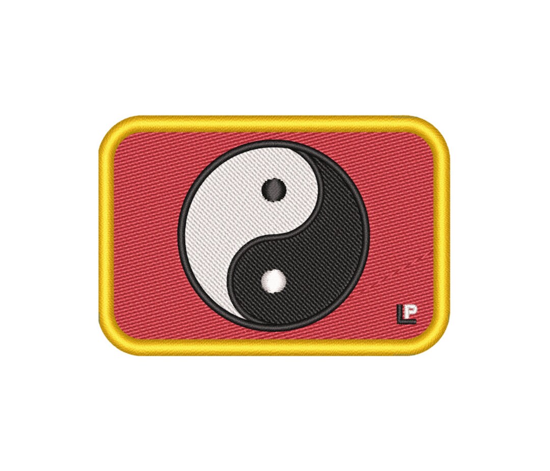 Yin Yang Patch: Embroidered Hook & Loop, Chinese Philosophy (2x3) - Etsy