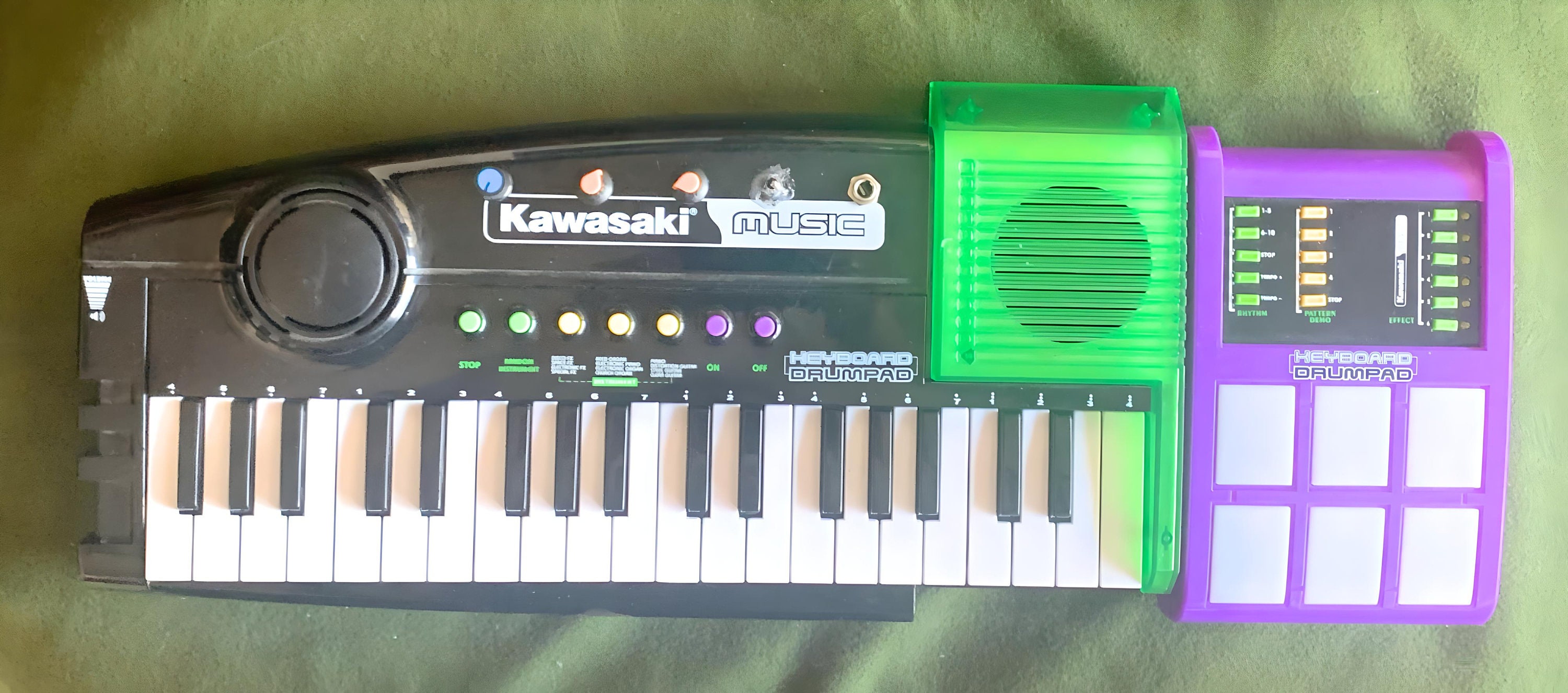 Circuit Bent Kawasaki Keyboard and Drumpad model 57843 MODS 1/4 Inch ...