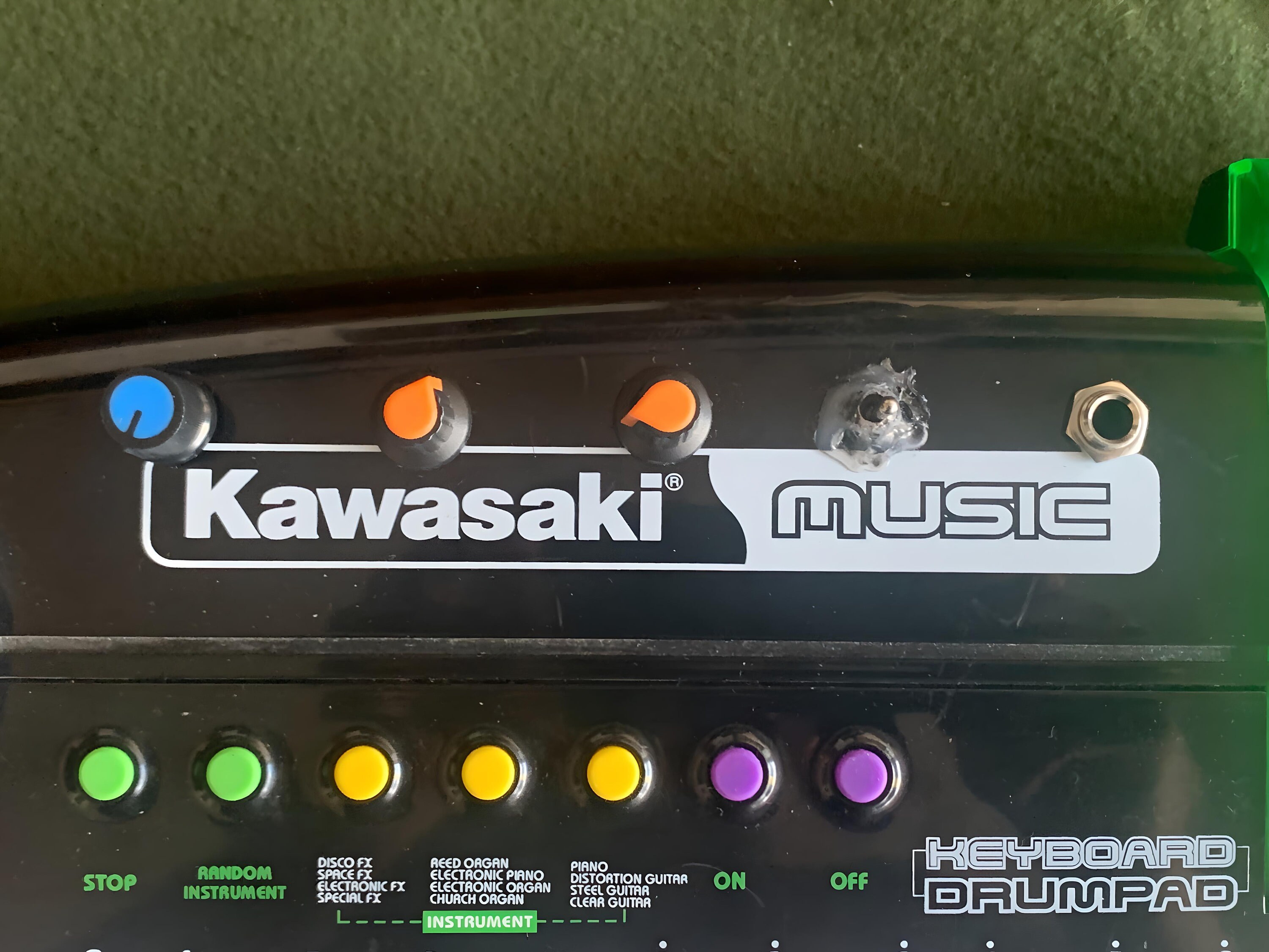 Circuit Bent Kawasaki Keyboard and Drumpad model 57843 MODS 1/4 Inch ...