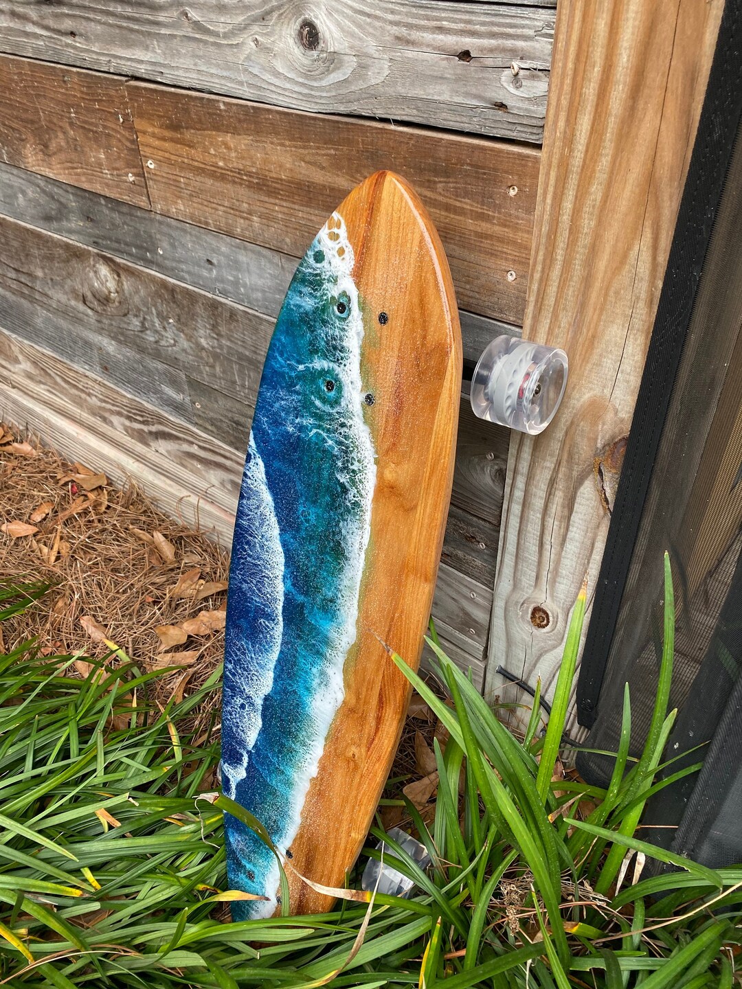 Custom Epoxy Ocean Waves Longboard - Made Just for You! - Etsy