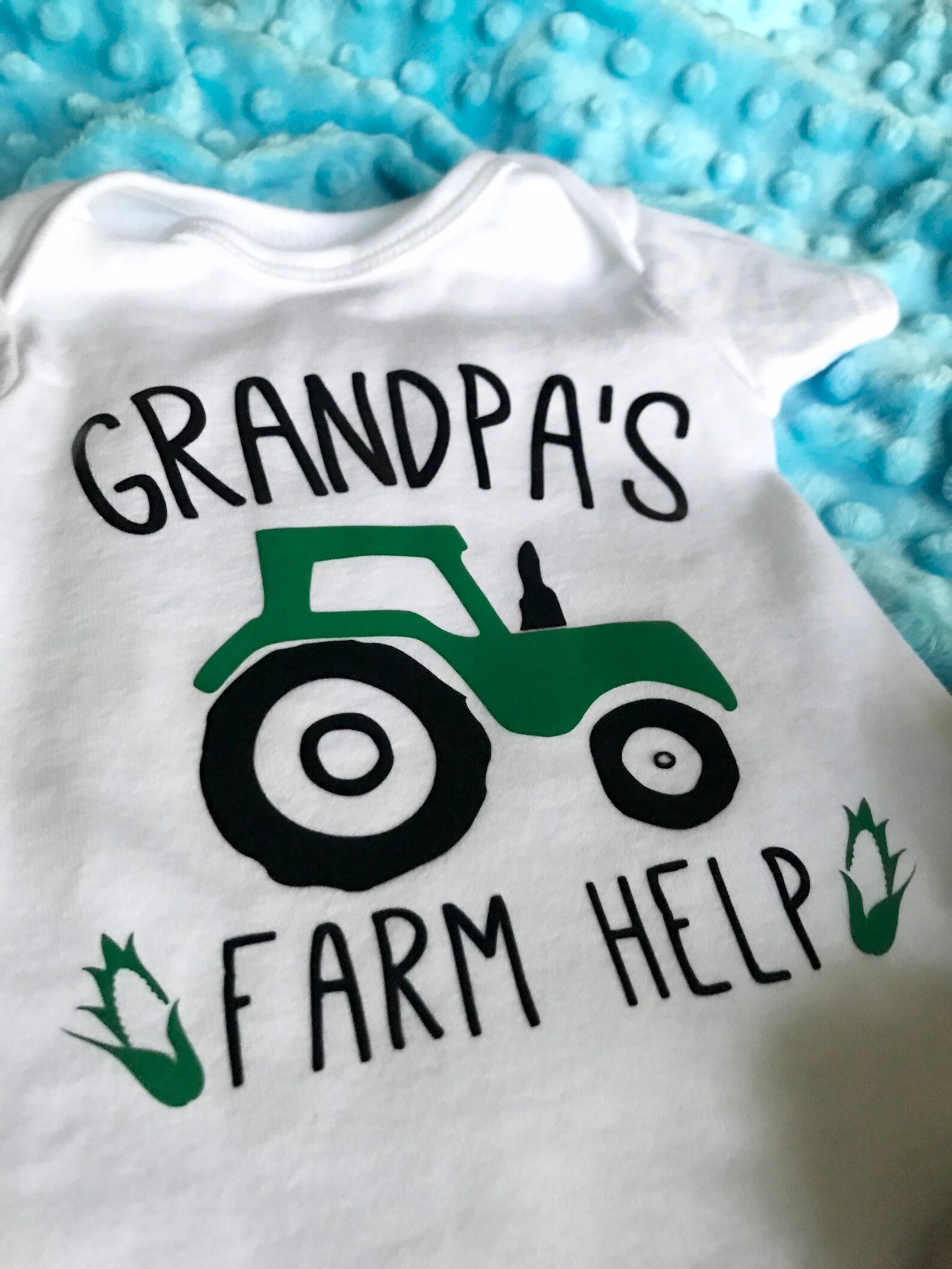Grandpa’s Farm Help Baby Bodysuit | Daddy’s Farm Help Baby Bodysuit ...