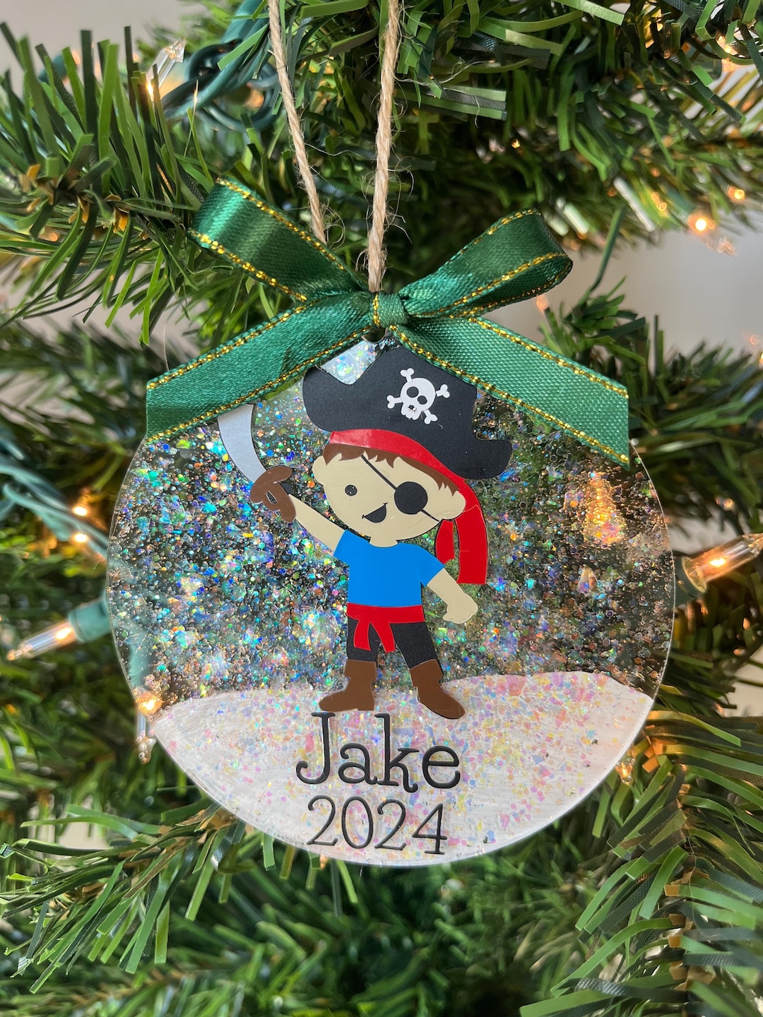 Personalized Kids Pirate Christmas Ornament | Child’s Hidden Trasure ...