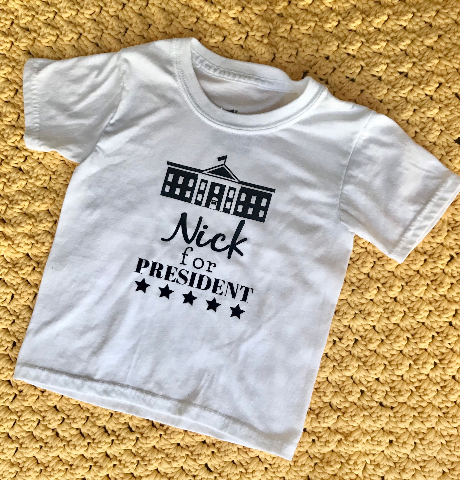 Personalized Toddler for President Shirt Custom White House - Etsy