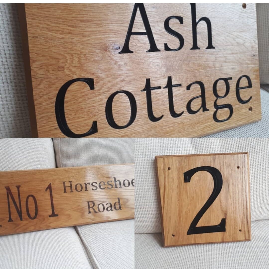 House Signs Oak Wood | Etsy