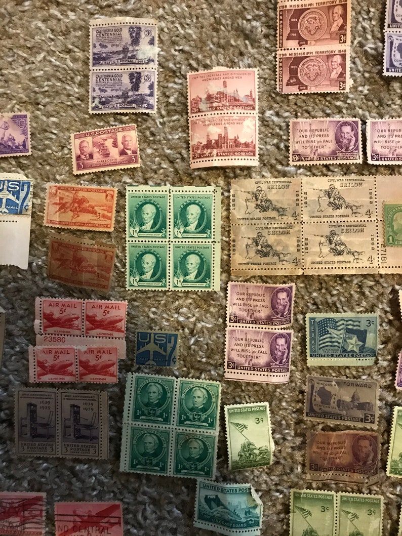 Old Vintage Stamps - Etsy