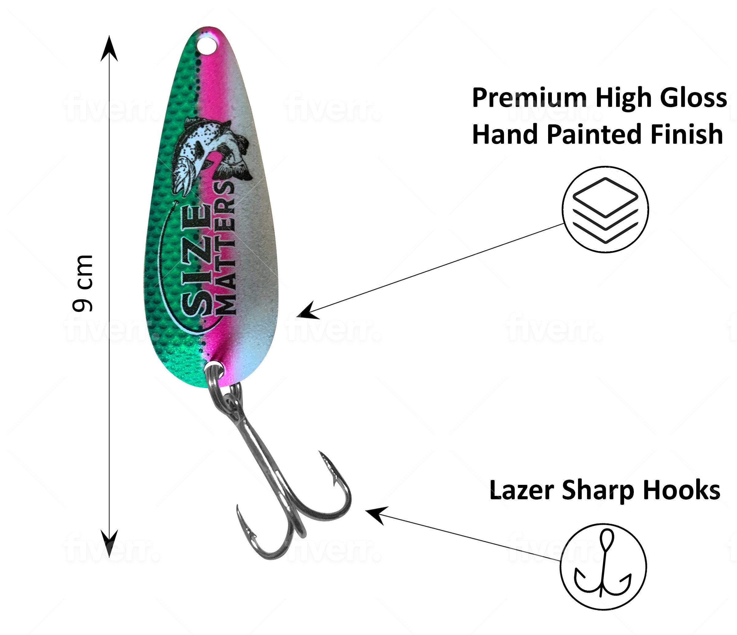 Funny Fishing Lure Size Matters Funny Fishing Gifts for Him Funny ...