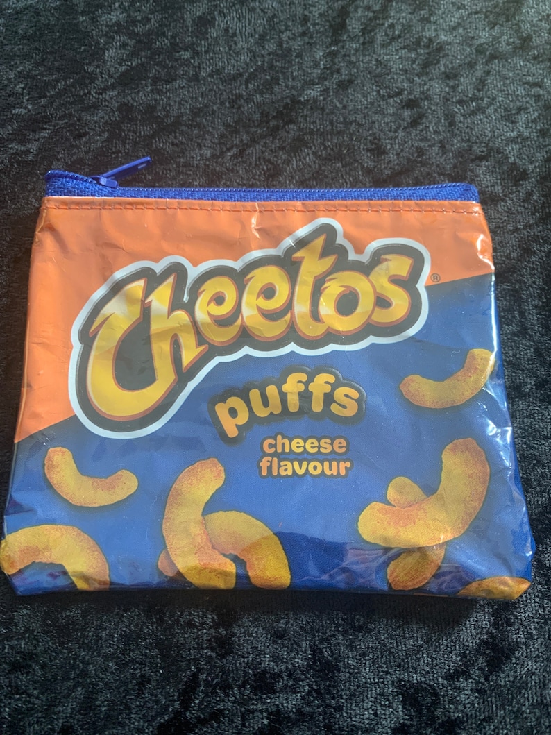 Upcycled Cheetos Puffs Packet/ Wrapper Coin Purse / Zippy Bag / Pouch ...