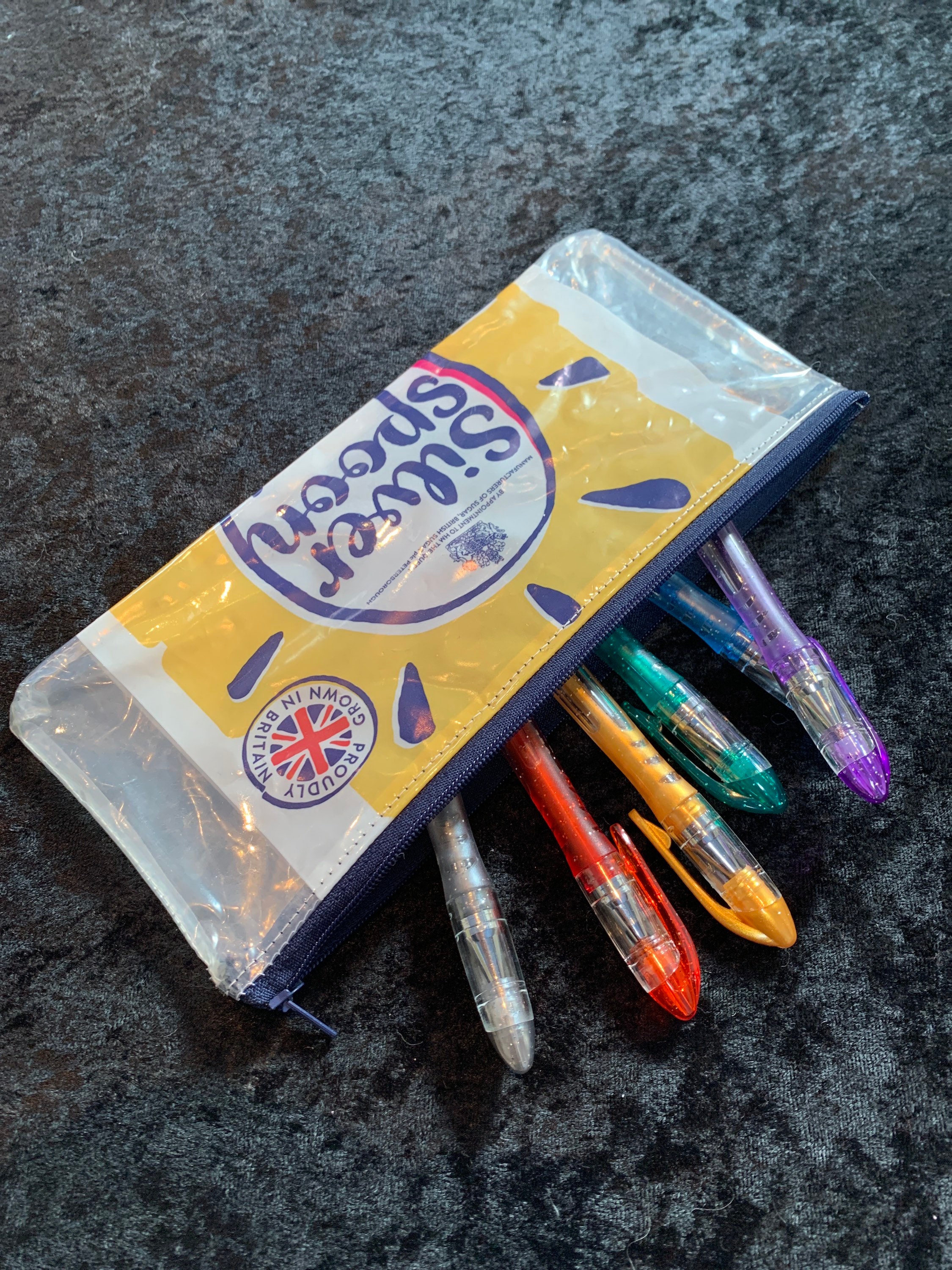 Upcycled Silver Spoon Caster Sugar Packet/ Wrapper Pencil Case/ Makeup ...