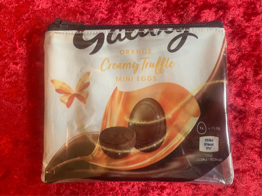 Upcycled Galaxy Truffle Mini Eggs Packet/ Wrapper Coin Purse/ Zippy Bag ...