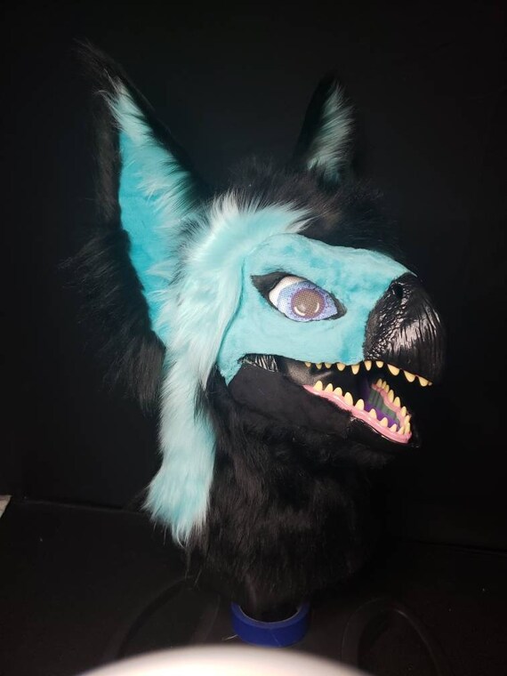 Penguin Gryphon Dino Mask UV Reactive Ready to Ship - Etsy