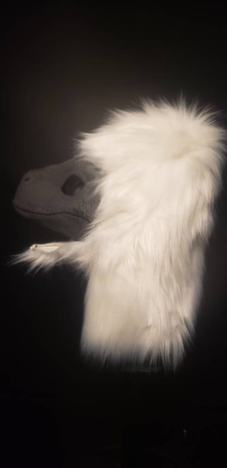 Fur Hood for Dino Mask - Etsy