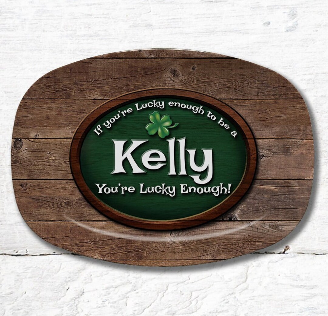 Irish Family Gift Platter, Shamrock Personalized Platter, St. Patrick's ...