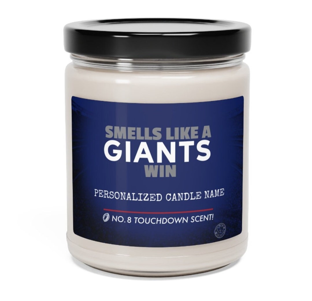 Personalized Smells Like a Giants Win Candle 9oz Unique Gift - Etsy