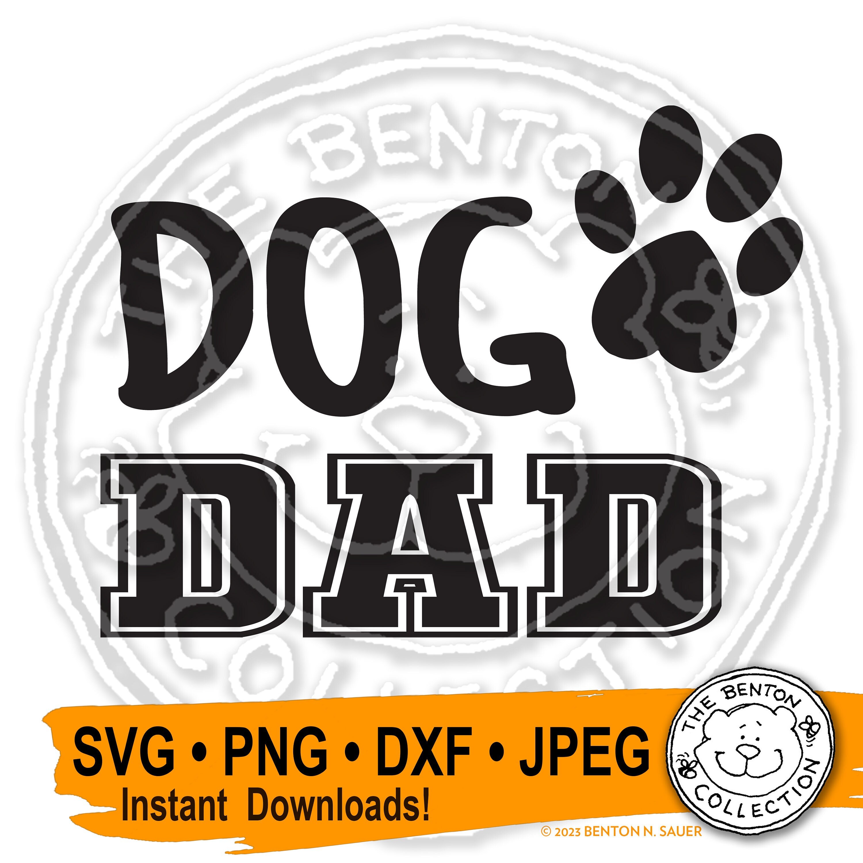 Dog DAD SVG Instant Download Dog Lovers Father's Day PNG - Etsy