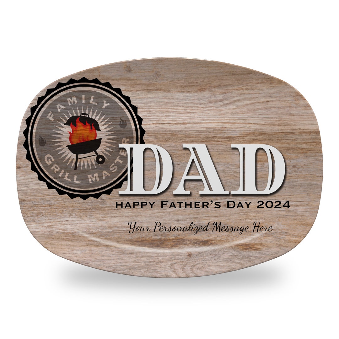 Dad's Grilling Platter, Father's Day Grilling Plate, Grill Master, Dad ...