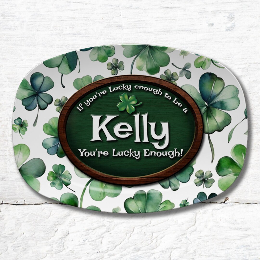 Irish Family Platter, Shamrock Personalized Platter, St. Patrick's Day ...