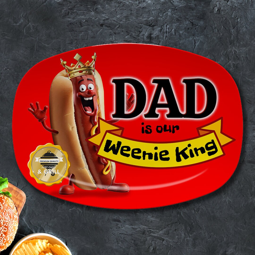 Personalized Funny Dad Grilling Platter, Daddy's BBQ Grill Plate ...