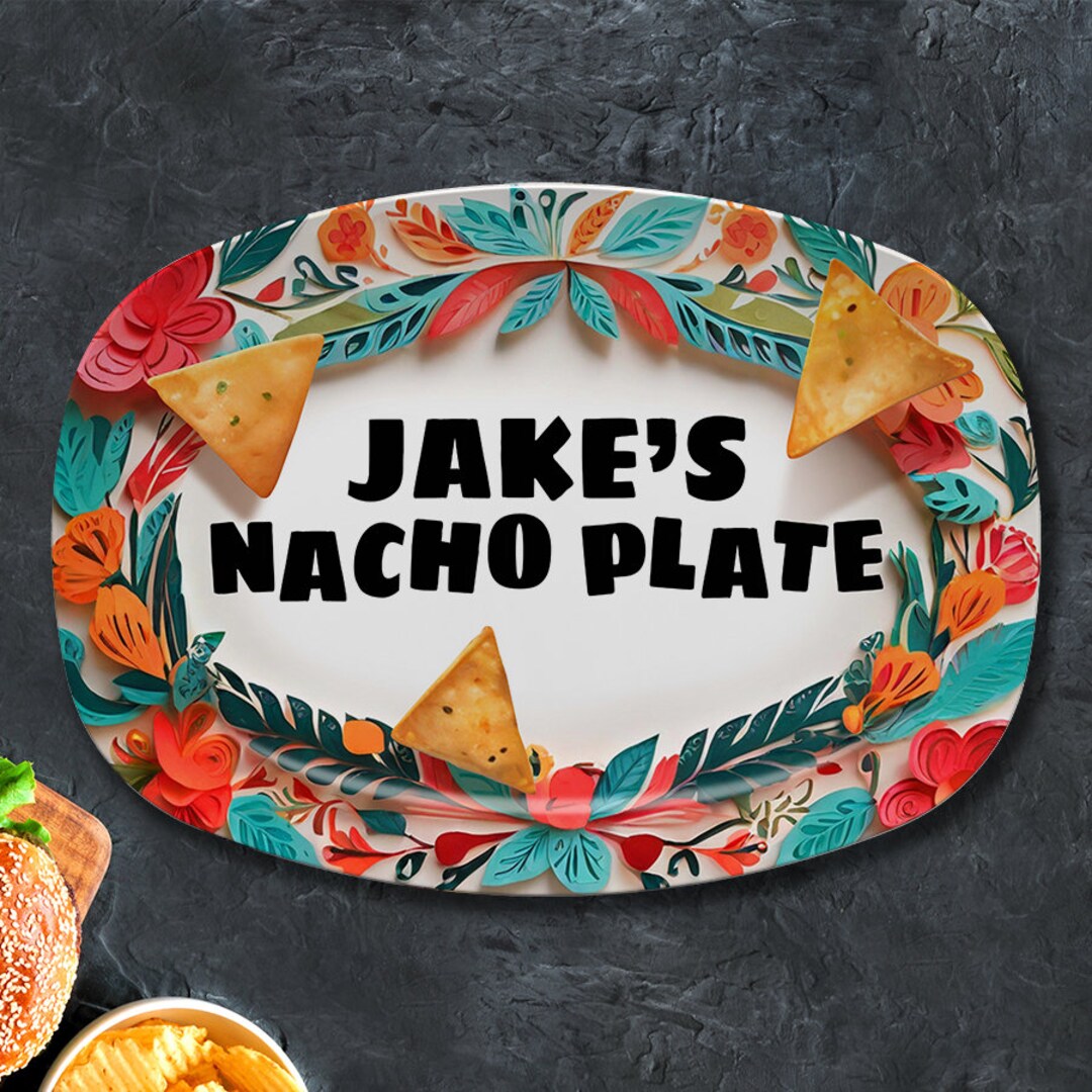 Personalized Nacho Platter: Custom Serving Plate, Funny Gift - Etsy