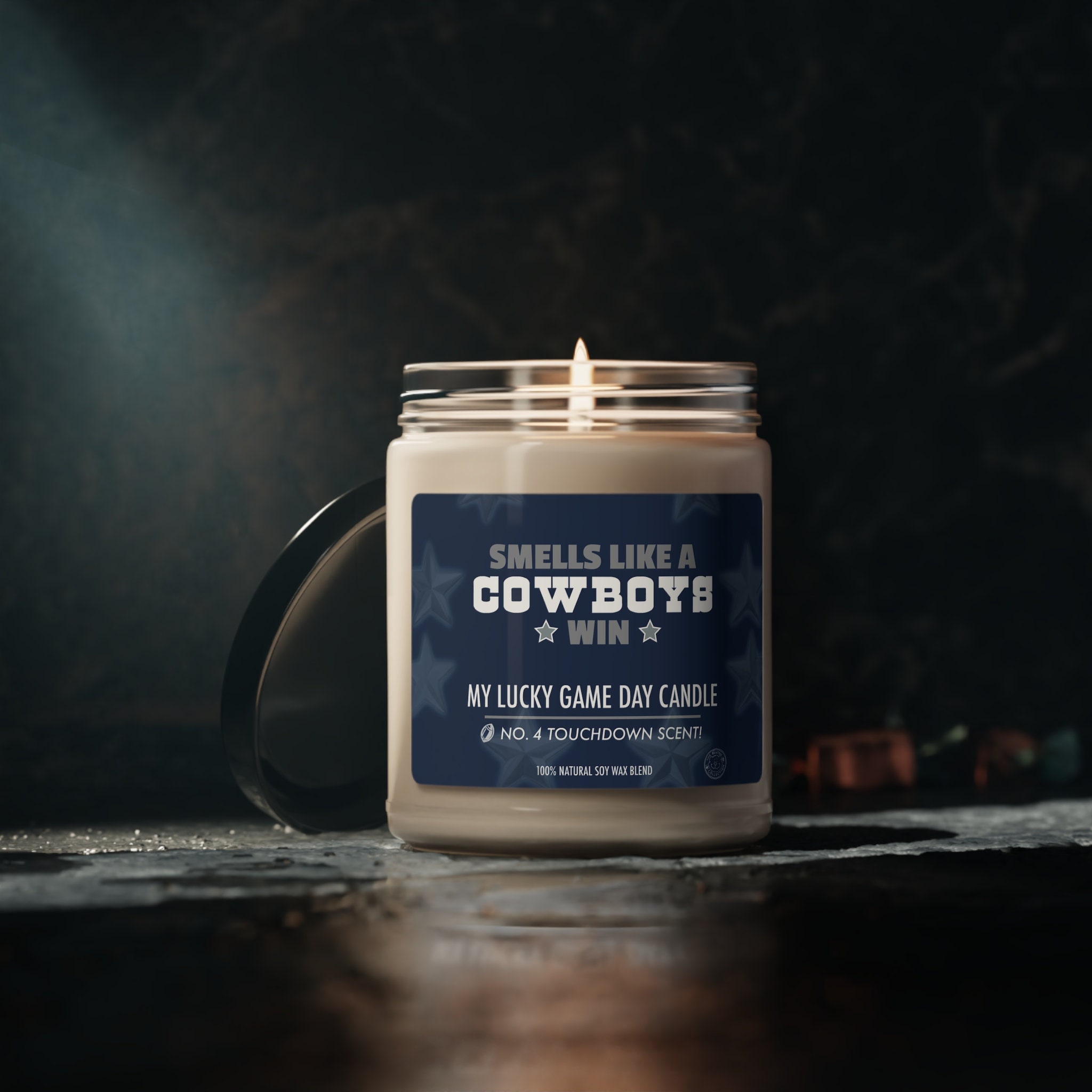 Smells Like a Cowboys Win Soy Candle, Dallas Cowboys Inspired Gift ...