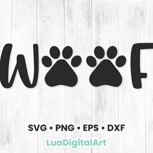 Dog SVG Woof - Etsy