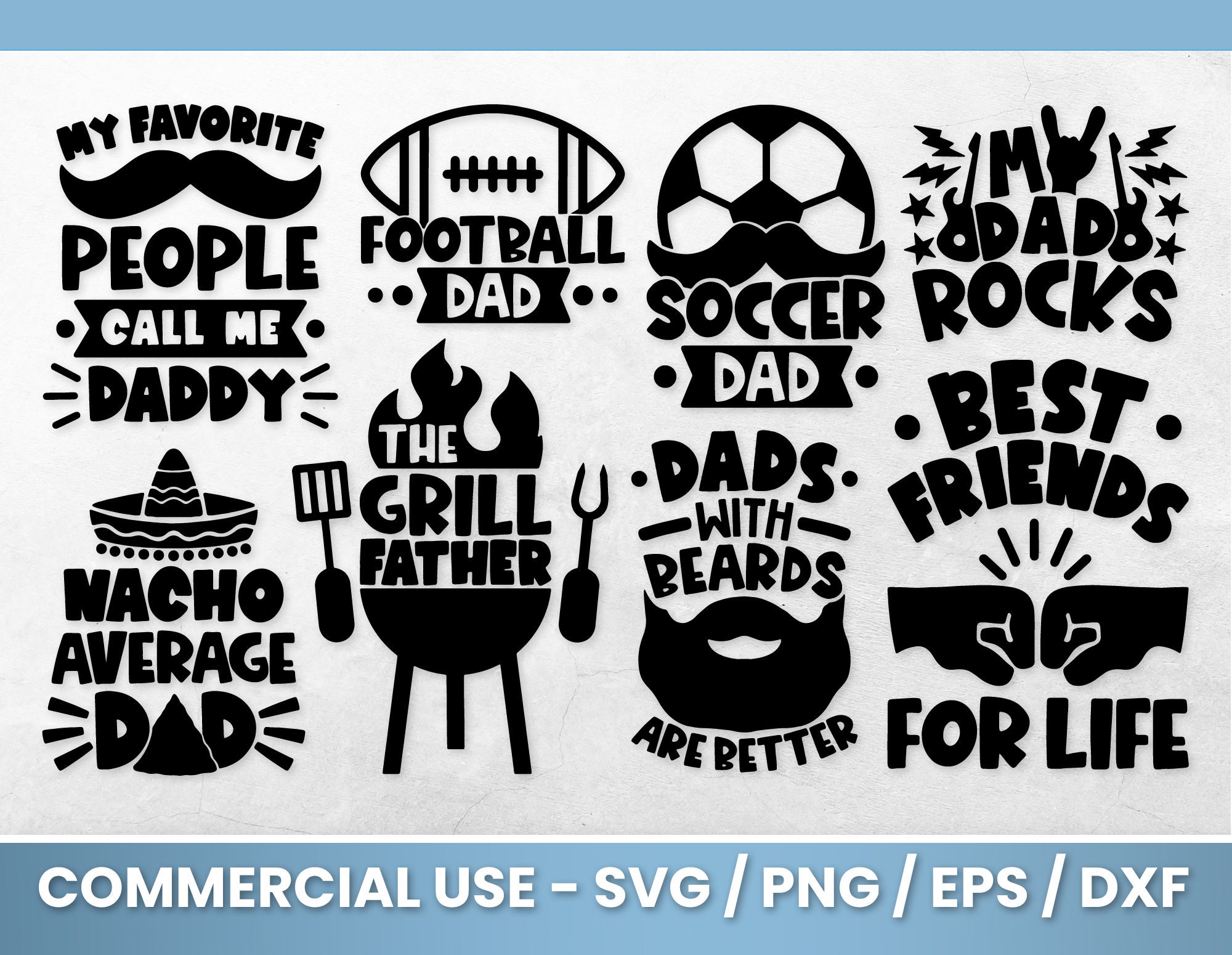 Fathers Day Svg Bundle Dad Svg Svg Cut Files for Cricut - Etsy