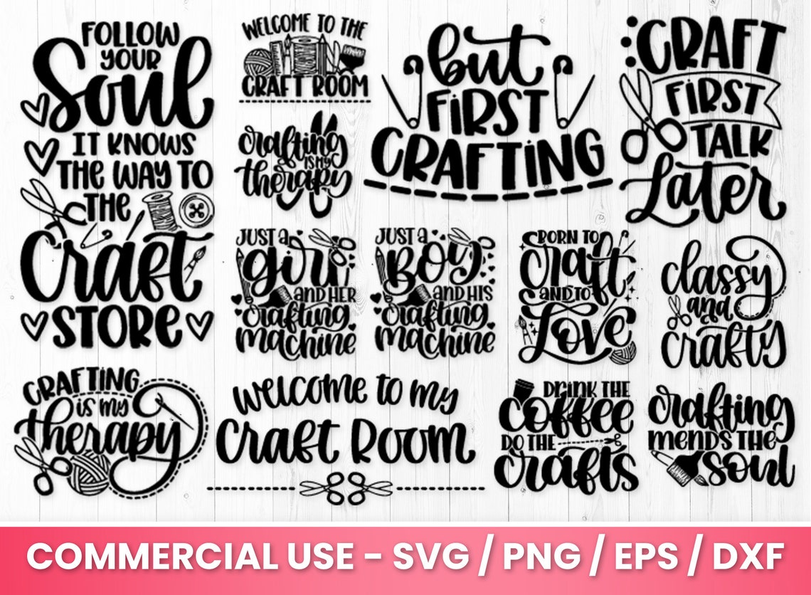 Craft Svg Bundle Crafting Svg Sewing Svg - Etsy