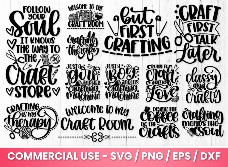 Craft Svg Bundle Crafting Svg Sewing Svg - Etsy